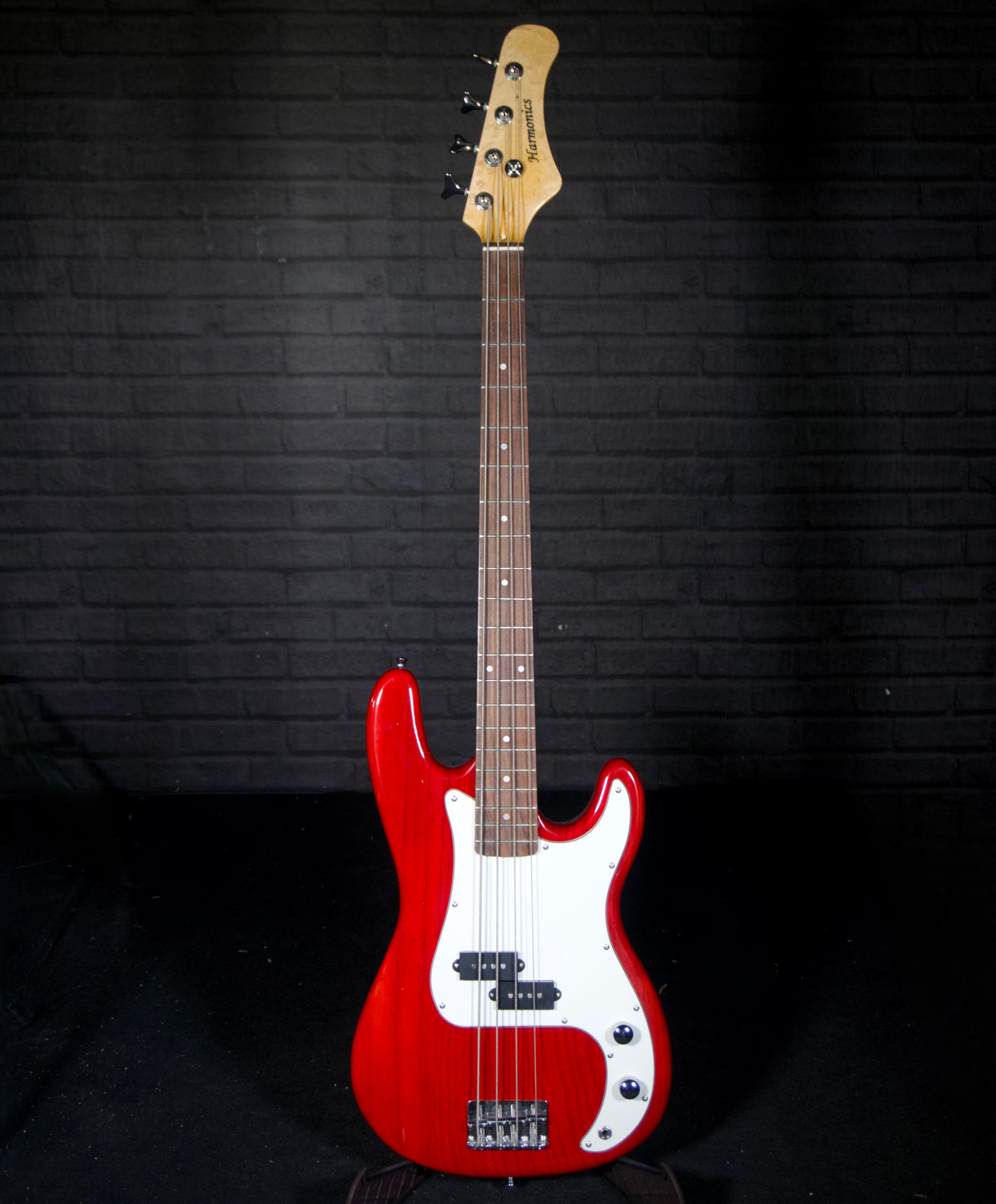 Harmonics Electric Bass Guitar (Red)