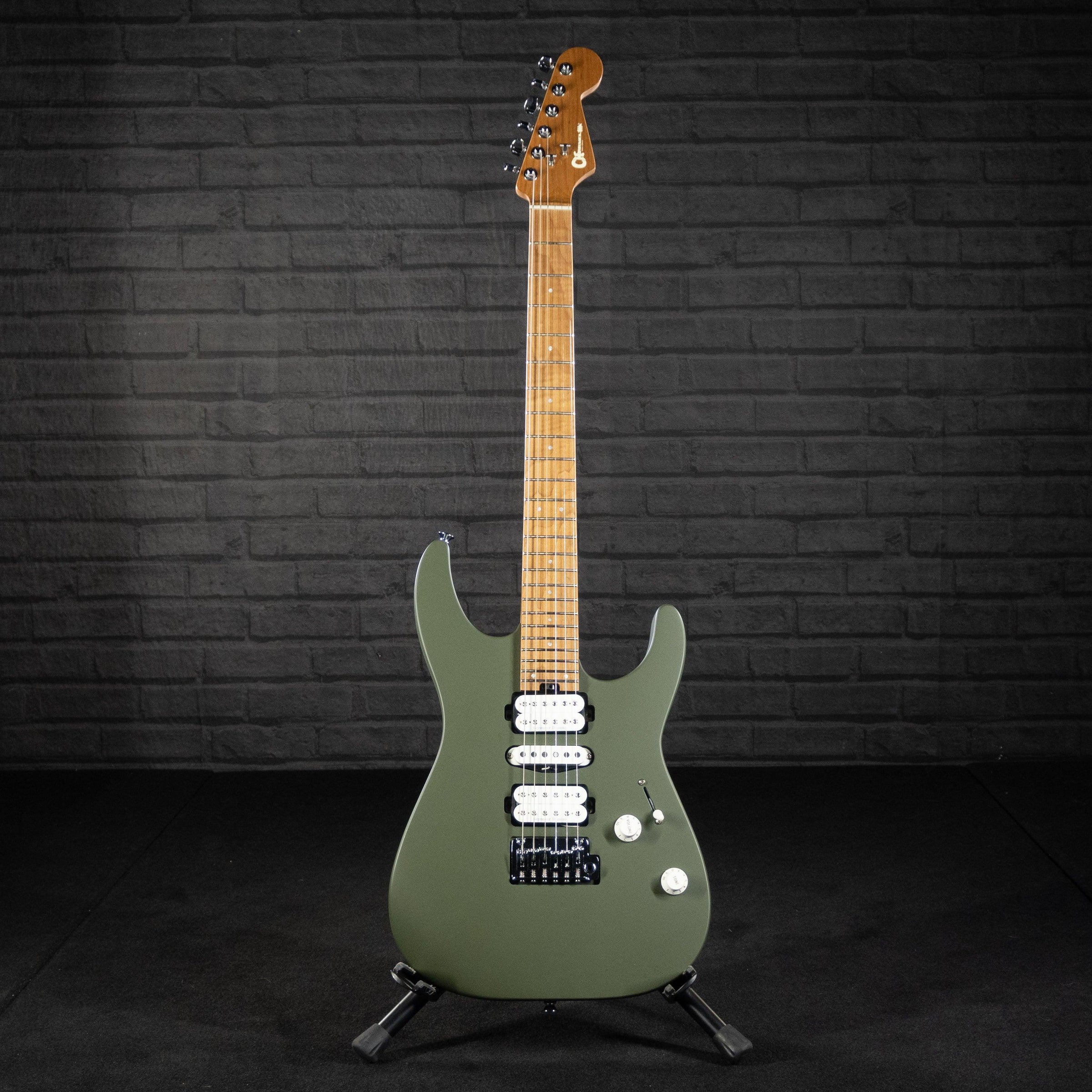 Charvel Pro-Mod DK24 HSH 2PT CM Electric Guitar (Matte Army Drab) [USE