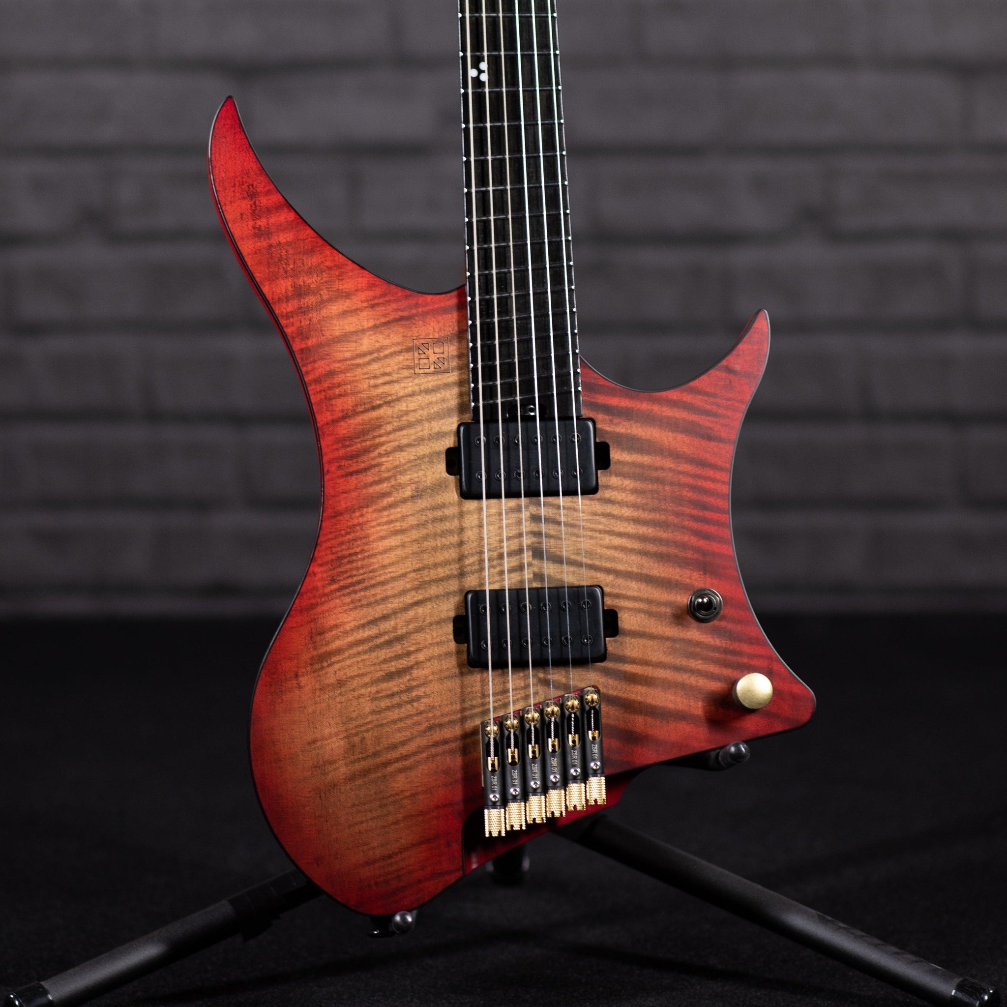 GOC Materia Headless 6 String (Red Flame Maple) freeshipping - Impulse ...