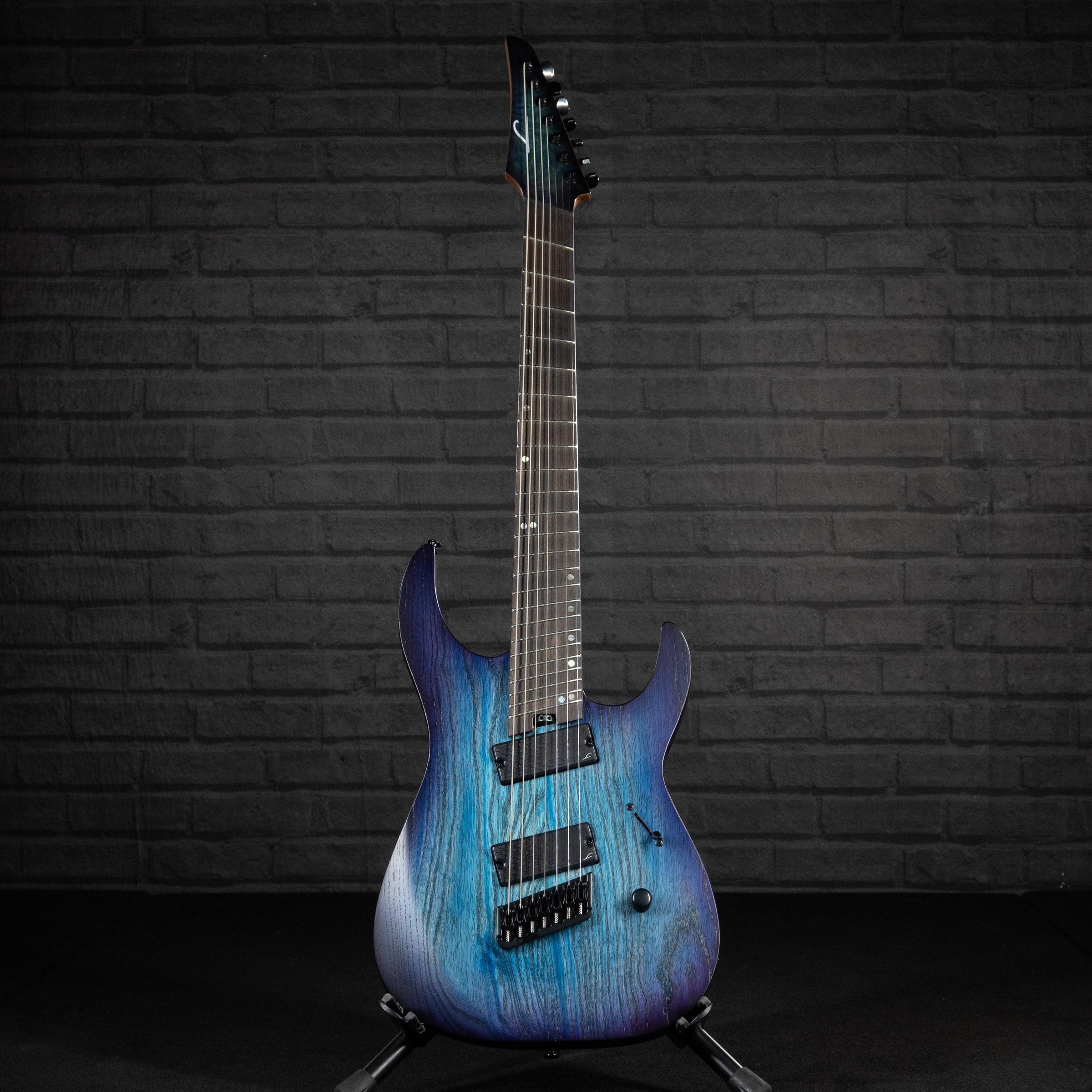 Legator Ninja N7FP 7-string Multiscale Electric Guitar (Cali Cobalt)